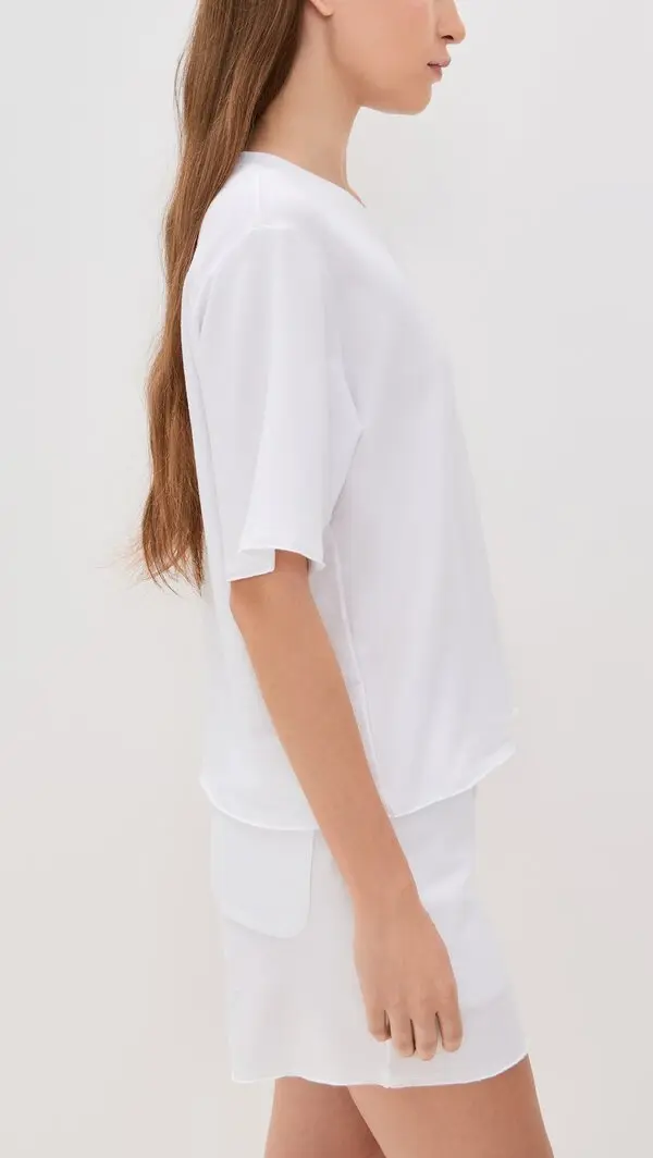 Polo Ralph Lauren French Terry Short Sleeve Pajamas Set - White