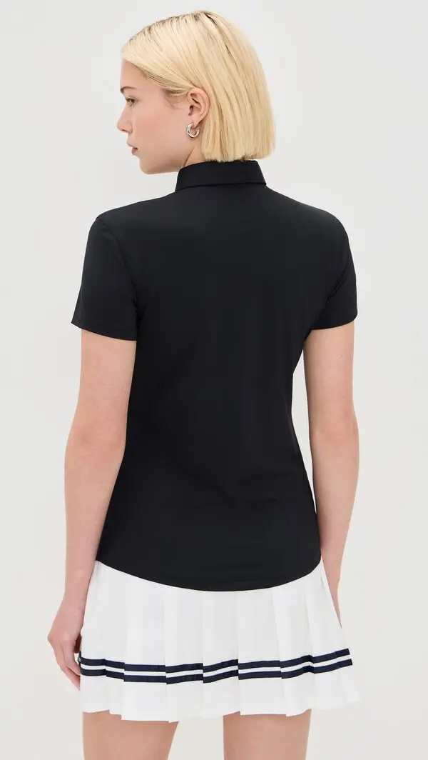 Greyson Scarlett Polo Shirt With Partial Button Placket And Logo Patch - Shepherd