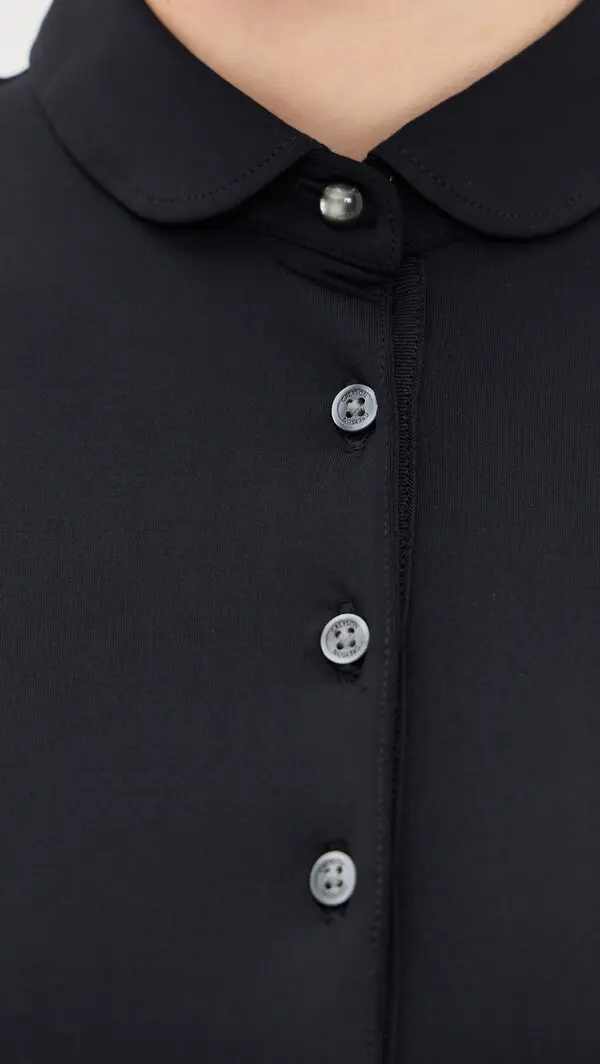 Greyson Scarlett Polo Shirt With Partial Button Placket And Logo Patch - Shepherd