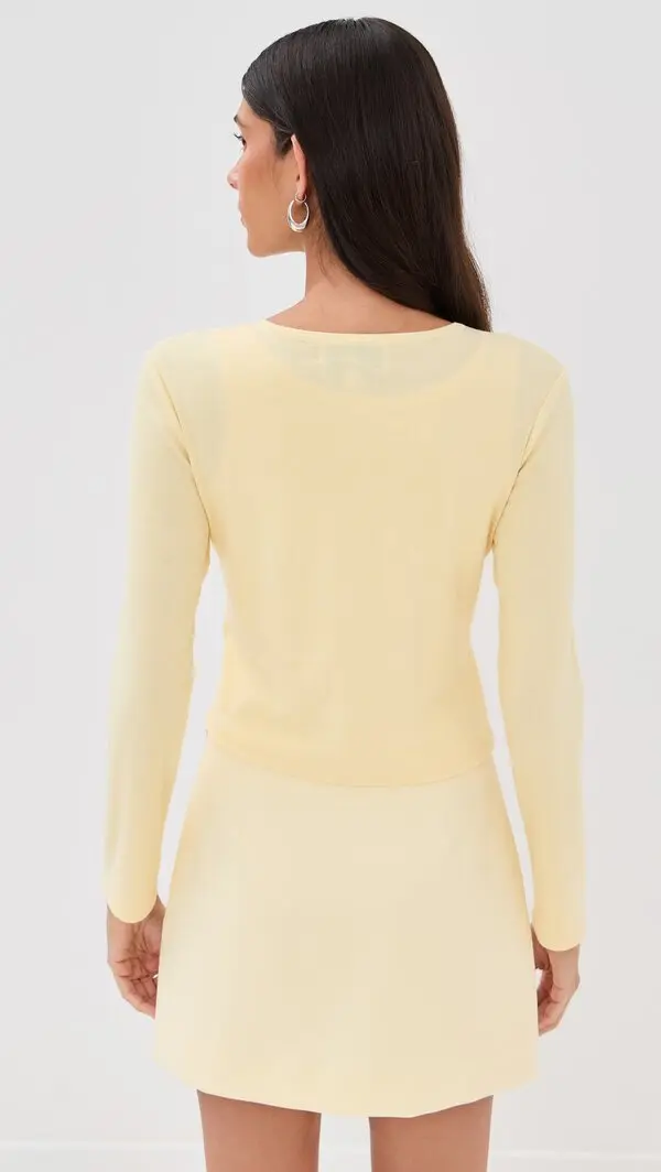 LE BOP Eloise Cardigan - Butter Yellow