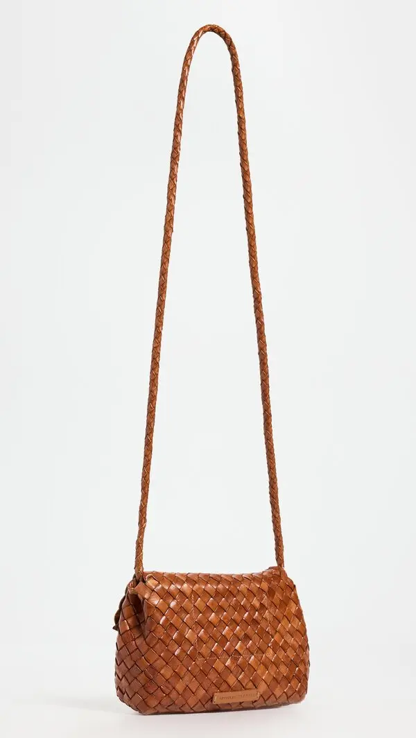 LOEFFLER RANDALL Vinnie Mini Woven Crossbody Bag - Timber
