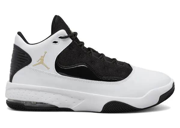 JORDAN Max Aura 2 Sneakers - White/metallic Gold/black