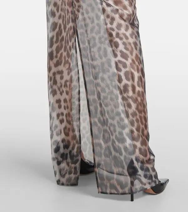 JACQUES WEI Crystal-embellished Maxi Dress