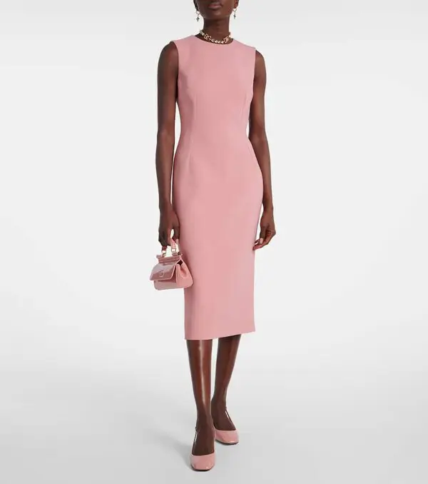 Dolce & Gabbana Virgin Wool Midi Dress