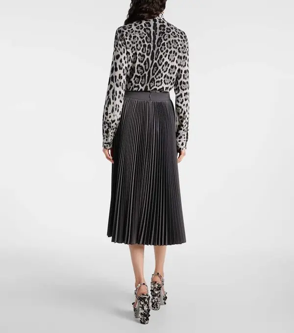 Dolce & Gabbana Pleated Midi Skirt