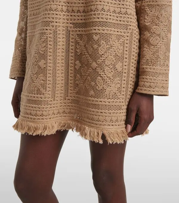 Alanui Kiss The Book Lace Minidress