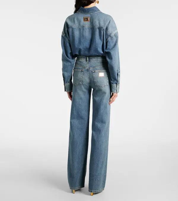 Dolce & Gabbana High-rise Wide-leg Jeans