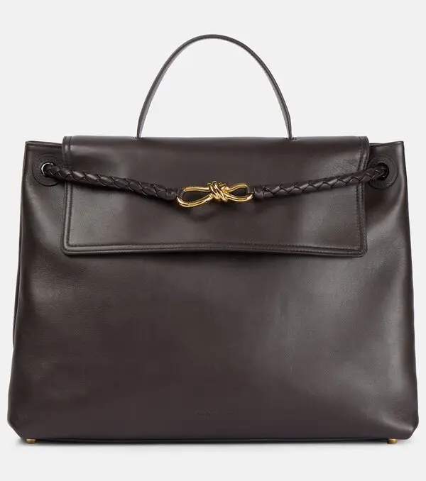 Bottega Veneta Ciao Ciao Knot Large Tote - Brown