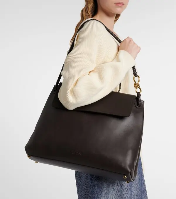 Bottega Veneta Ciao Ciao Knot Large Tote - Brown