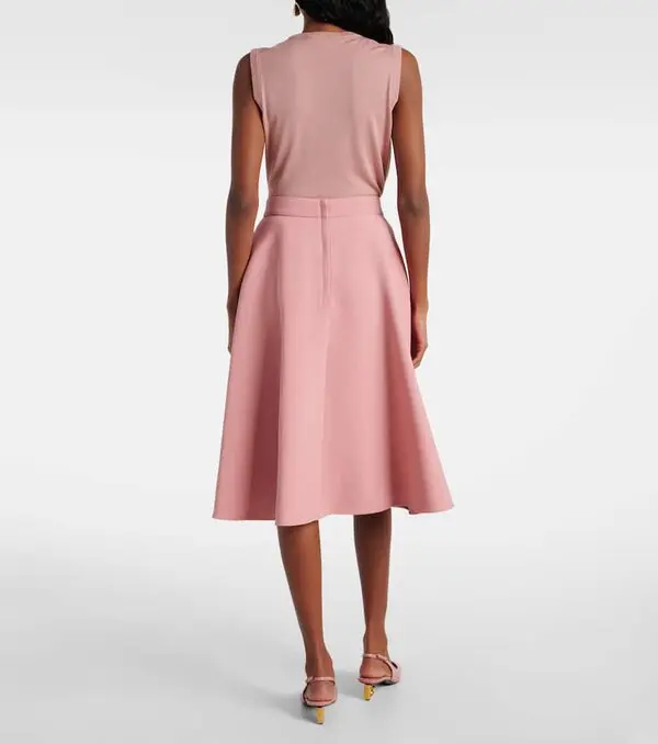 Dolce & Gabbana Virgin Wool Midi Skirt