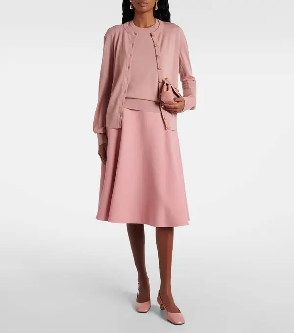 Dolce & Gabbana Virgin Wool Midi Skirt