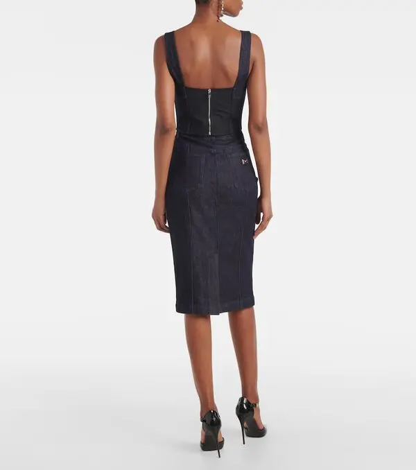 Dolce & Gabbana Denim Bustier Top