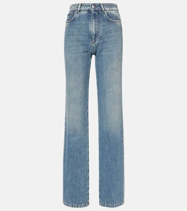 Dolce & Gabbana High-rise Wide-leg Jeans - Blue