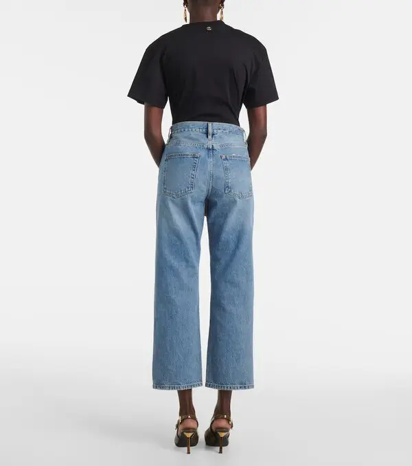 FRAME The Champagne Embellished Straight Jeans