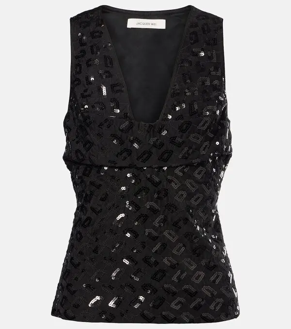 JACQUES WEI Open-knit Top