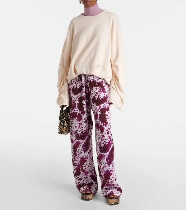 Dries Van Noten Cotton Sweatshirt - White