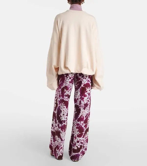 Dries Van Noten Cotton Sweatshirt - White