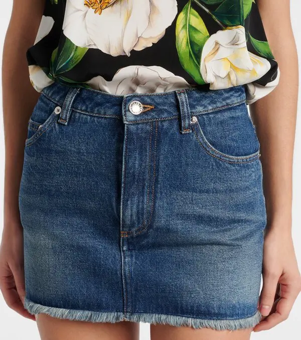 Dolce & Gabbana Denim Mini Skirt - Blue