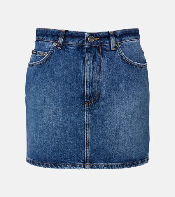 Dolce & Gabbana Denim Mini Skirt - Blue