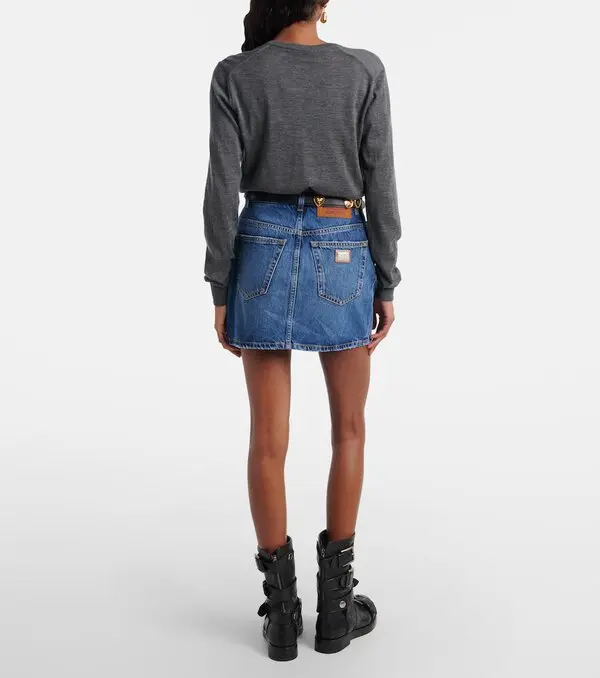 Dolce & Gabbana Denim Mini Skirt - Blue