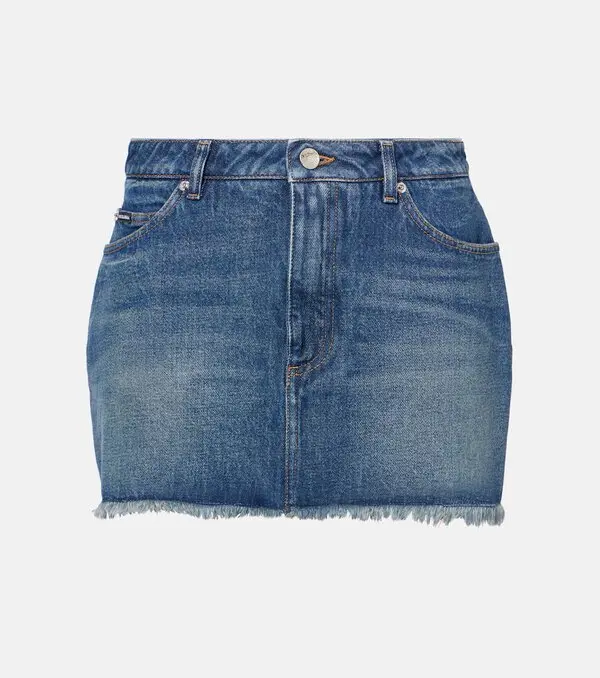 Dolce & Gabbana Denim Miniskirt - Blue