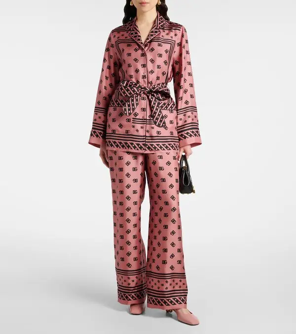 Dolce & Gabbana Dg Silk Satin Shirt