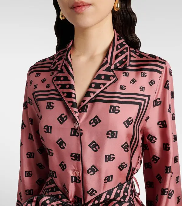 Dolce & Gabbana Dg Silk Satin Shirt
