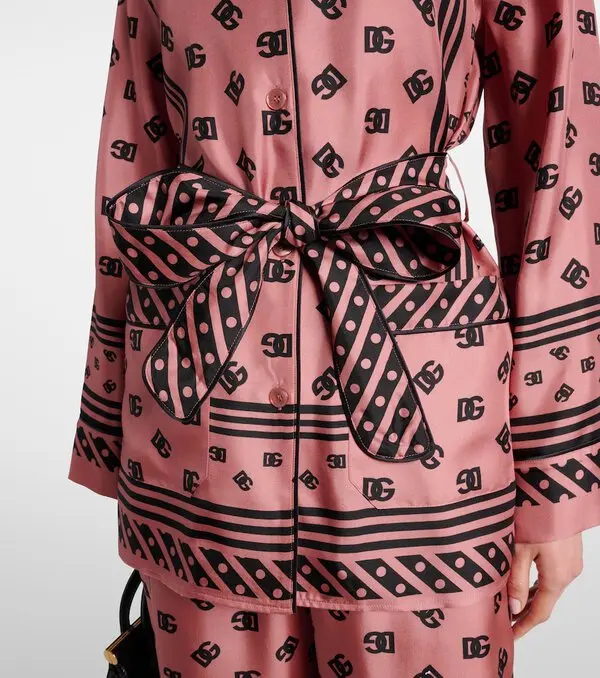 Dolce & Gabbana Dg Silk Satin Shirt