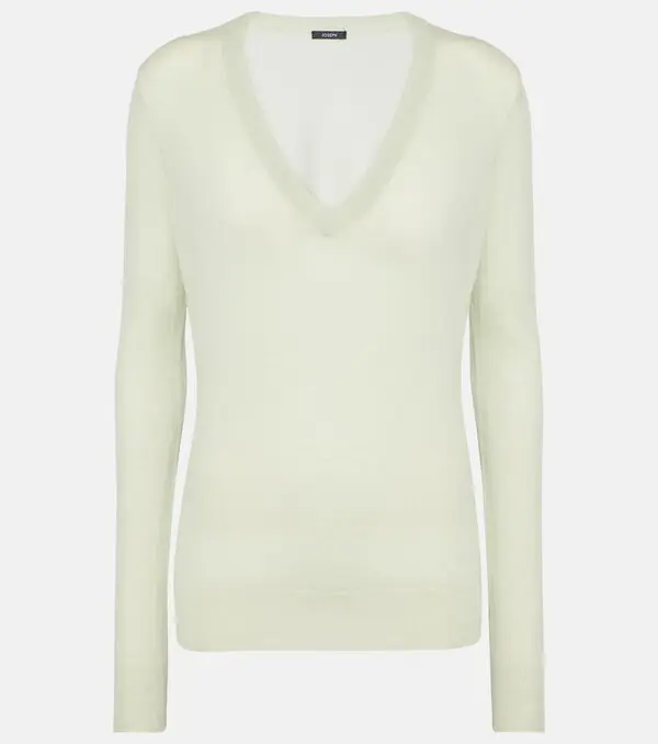 JOSEPH Cashair Cashmere Sweater - Green