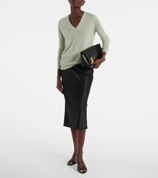 JOSEPH Cashair Cashmere Sweater - Green