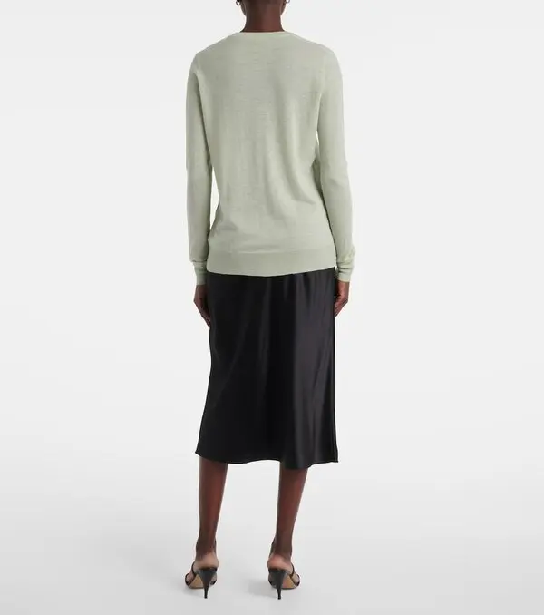 JOSEPH Cashair Cashmere Sweater - Green