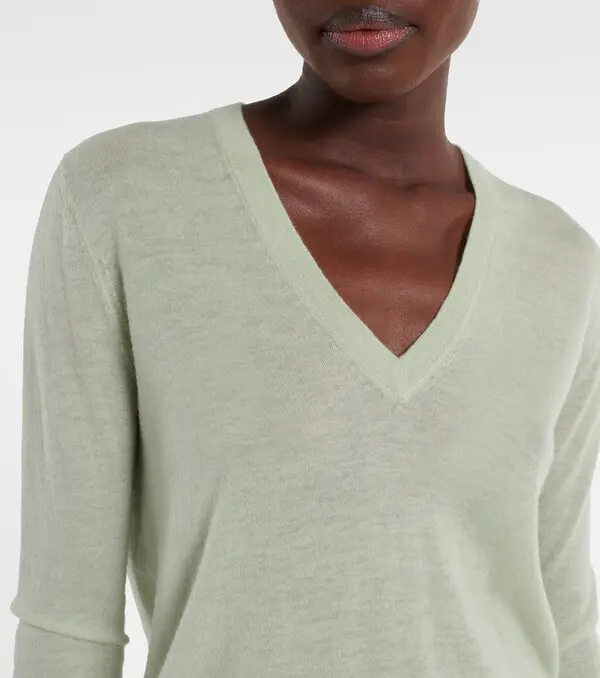 JOSEPH Cashair Cashmere Sweater - Green