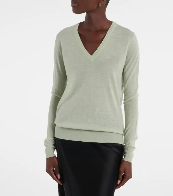JOSEPH Cashair Cashmere Sweater - Green