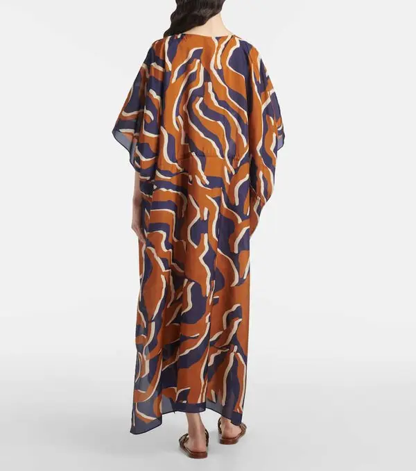 ERES Archipel Printed Silk Kaftan