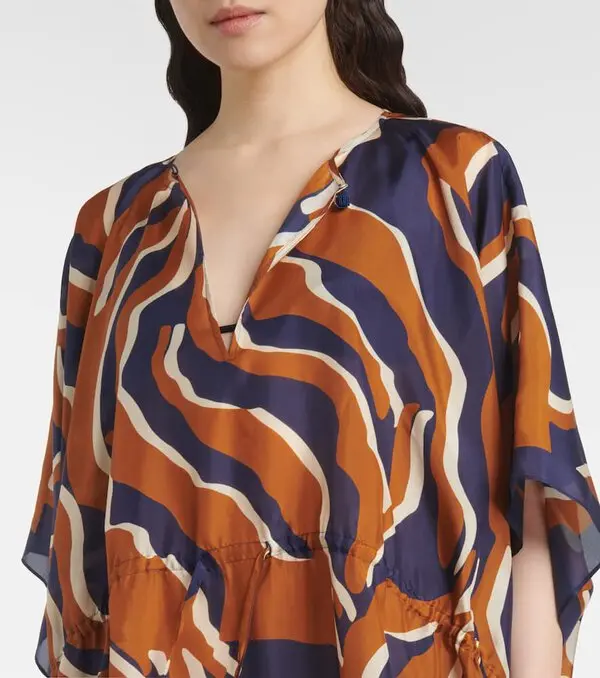 ERES Archipel Printed Silk Kaftan