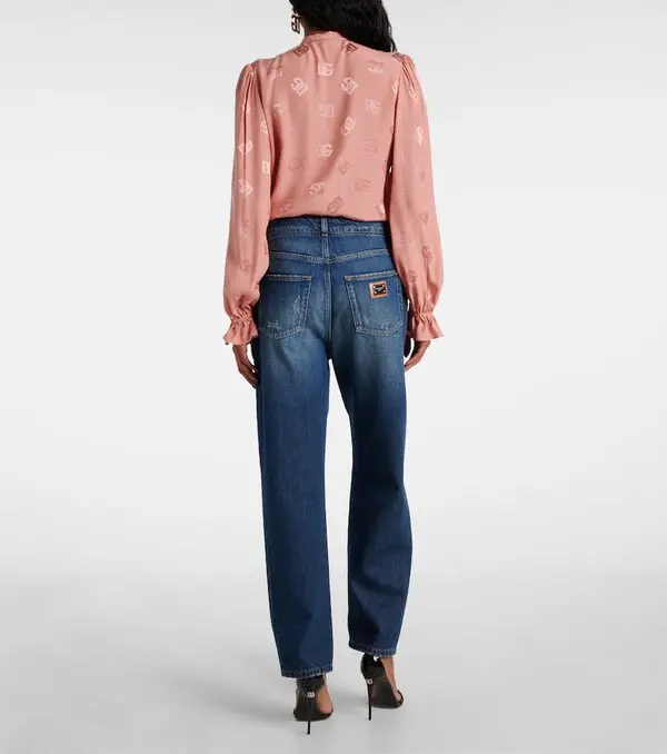 Dolce & Gabbana Distressed Straight Jeans
