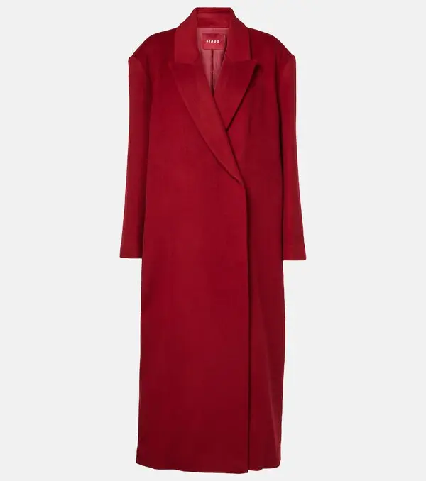 Staud Serge Wool-blend Overcoat - Red