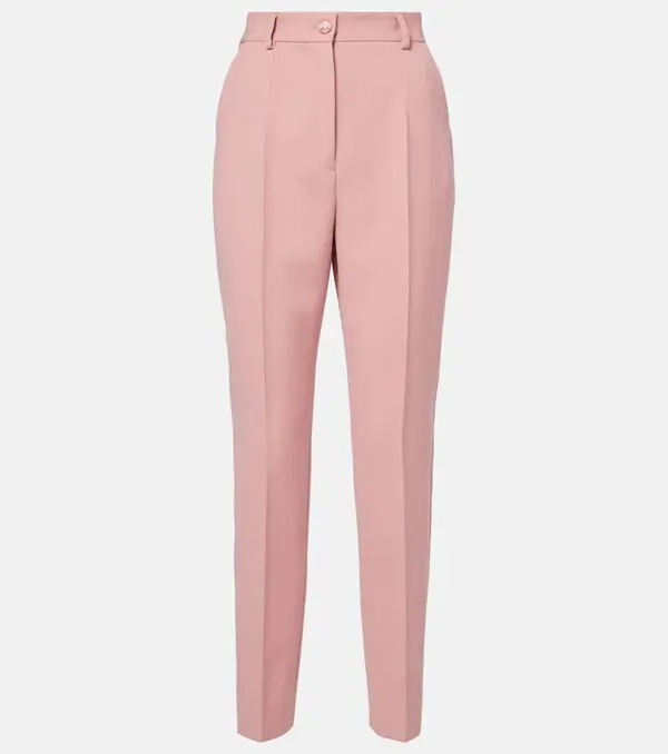Dolce & Gabbana Virgin Wool Slim Fit Trousers