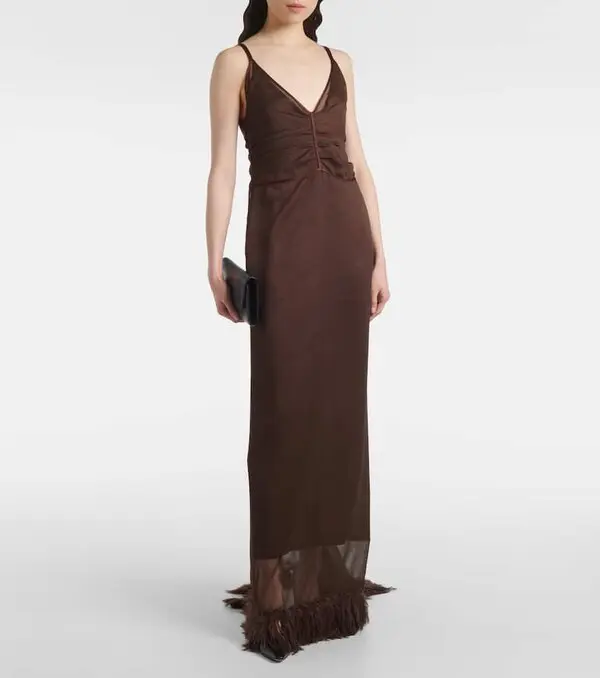 JACQUES WEI Layered Slip Dress