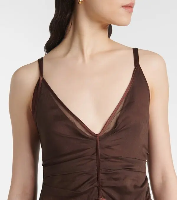 JACQUES WEI Layered Slip Dress