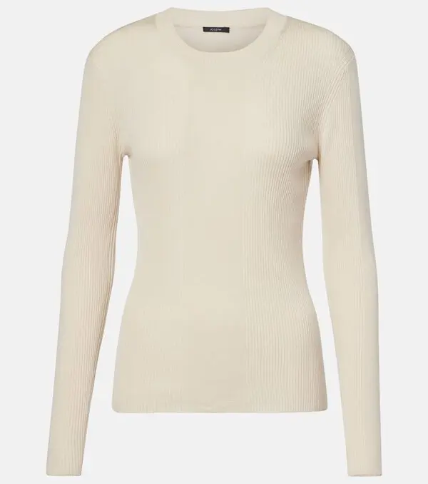 JOSEPH Ribbed Merino Wool Sweater