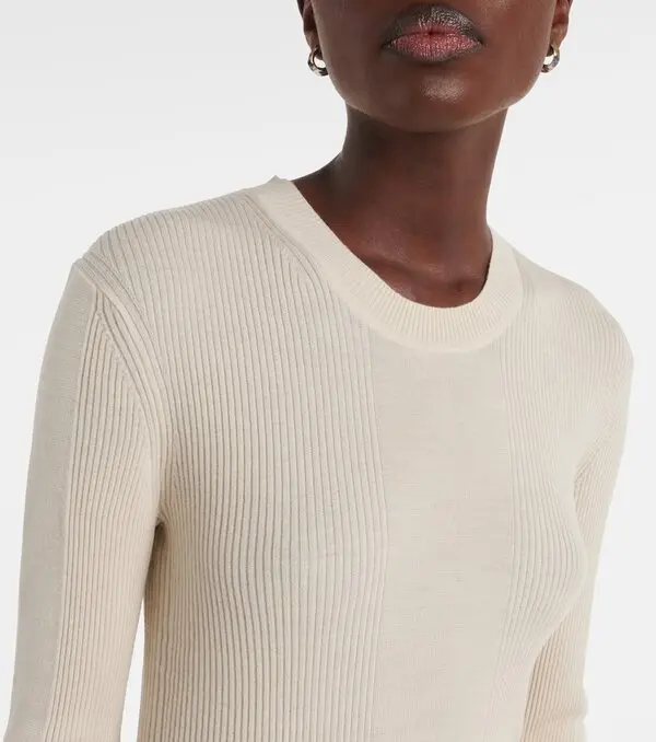 JOSEPH Ribbed Merino Wool Sweater