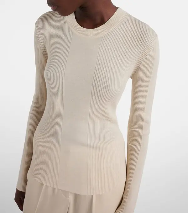 JOSEPH Ribbed Merino Wool Sweater