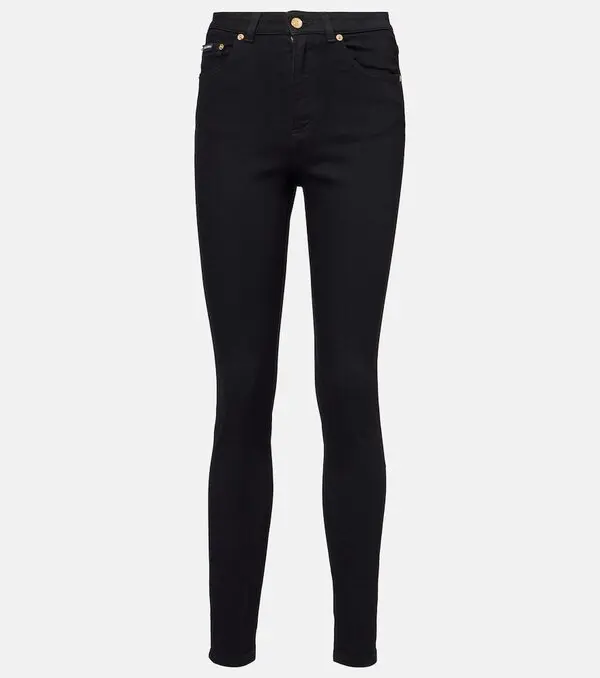 Dolce & Gabbana High-rise Skinny Jeans - Black