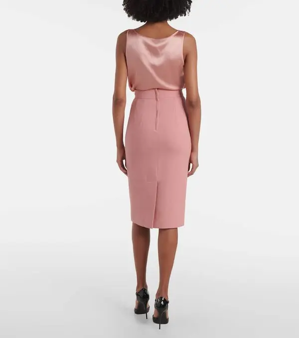 Dolce & Gabbana Dg Virgin Wool Pencil Skirt