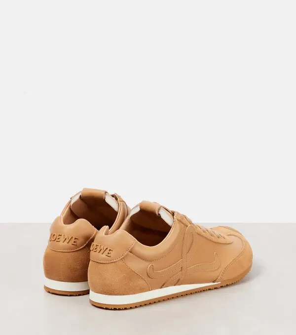 Loewe Ballet Runner 2.0 Leather Sneakers - Brown
