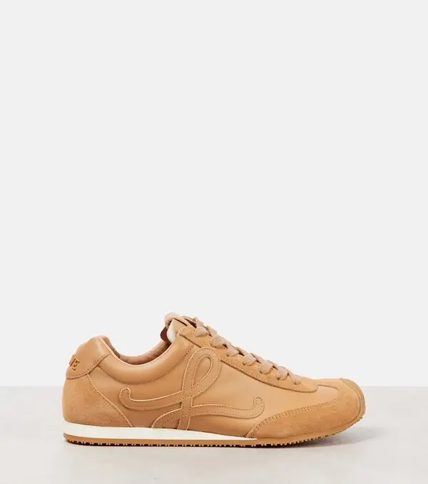 Loewe Ballet Runner 2.0 Leather Sneakers - Brown