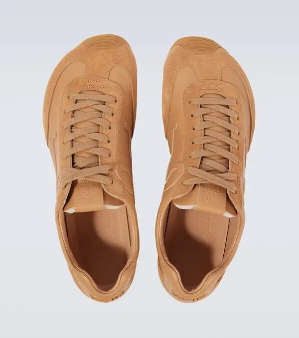 Loewe Ballet Runner 2.0 Leather Sneakers - Brown