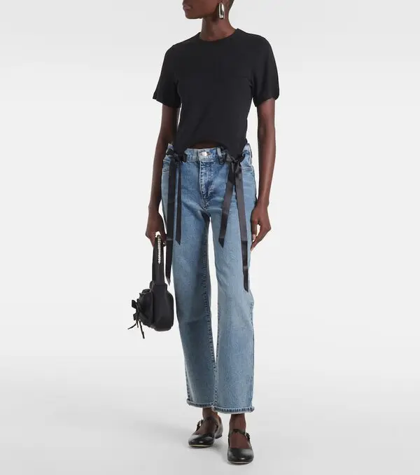 FRAME The Borrowed Straight Leg Jeans
