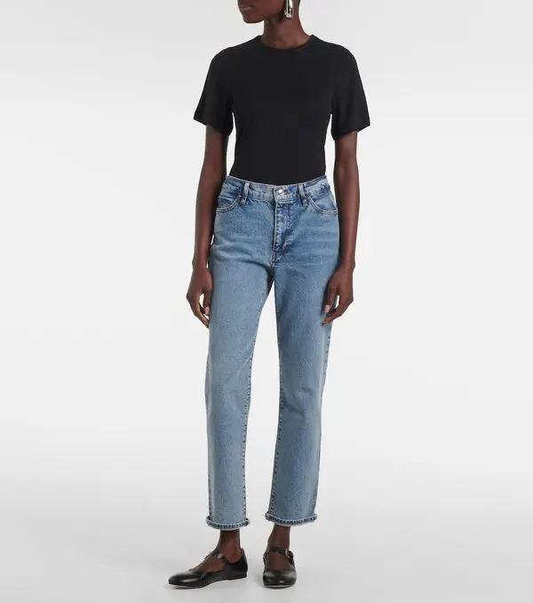 FRAME The Borrowed Straight Leg Jeans